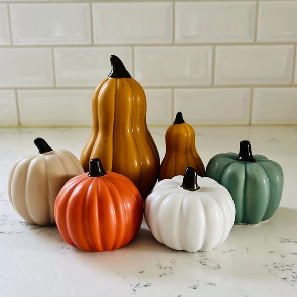 Target | Accents | Target Bullseyes Ceramic Mini Pumpkins And Gourd ...